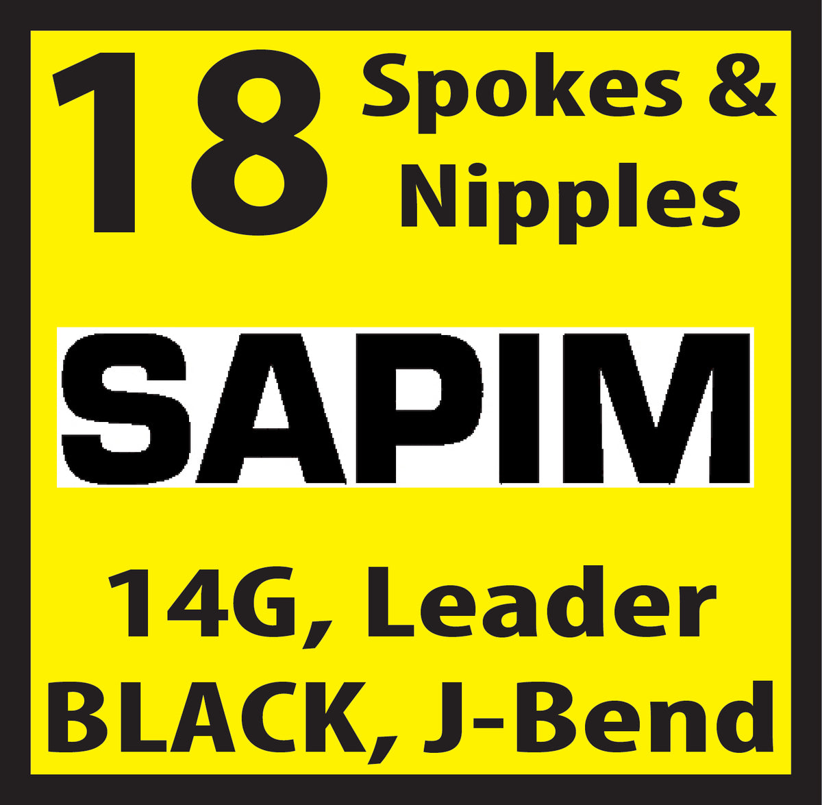 Sapim Black Custom Cut Spokes & Nipples. Free Shipping. – Sunny Spokes